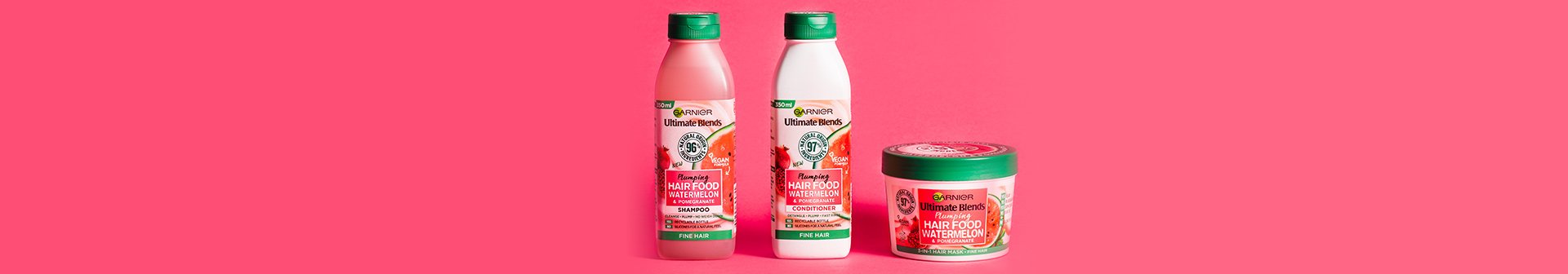 New Watermelon Hair Food Range | Products For Fine Hair | Garnier