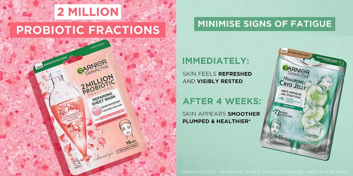 Face, Eyes & Lips Sheet Masks | Tissue Masks | Garnier UK