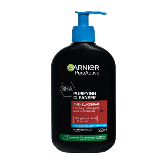 Anti-Blackhead BHA Charcoal Daily Face Cleanser | Garnier UK