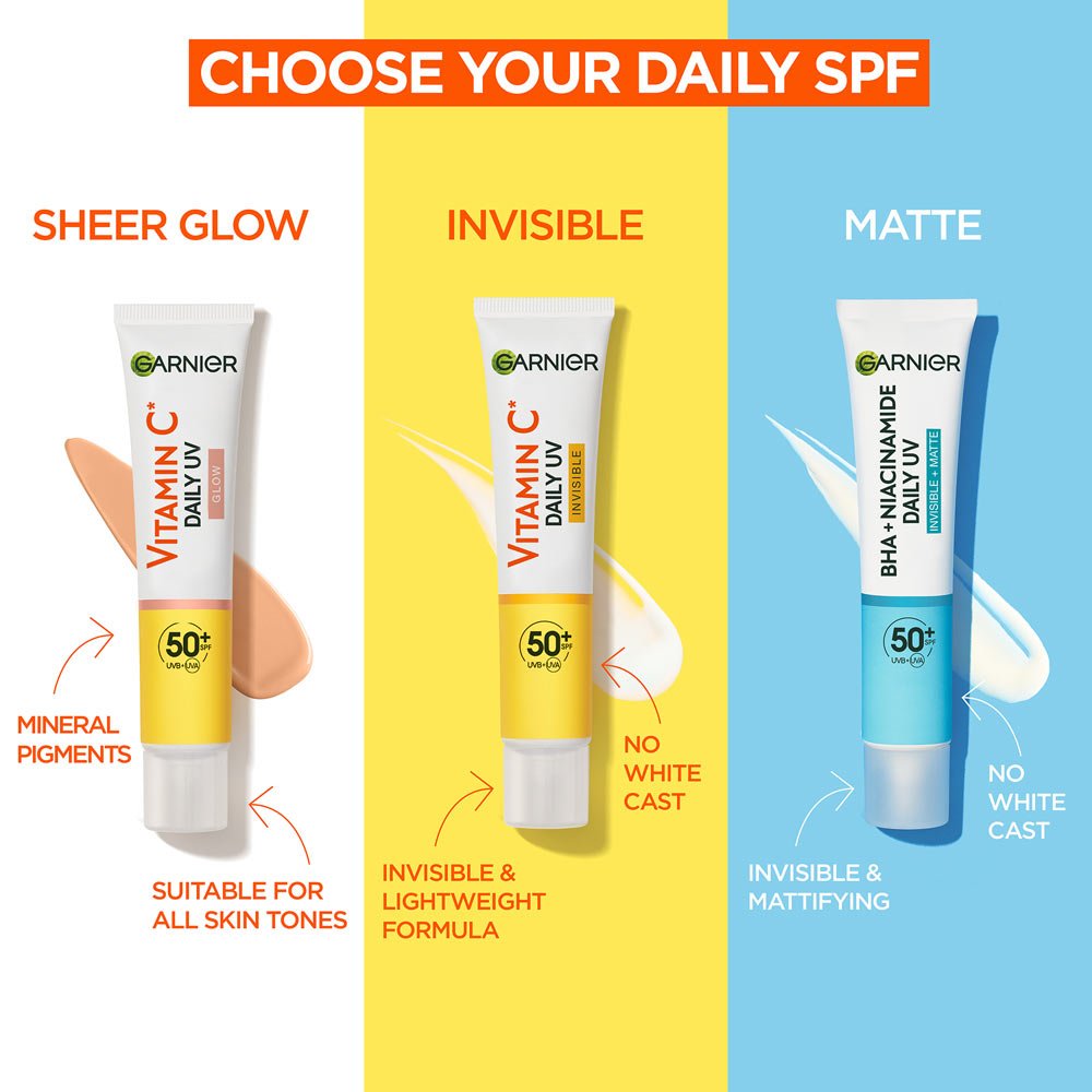 Vitamin C Daily UV Brightening Invisible Fluid SPF50 | Garnier UK