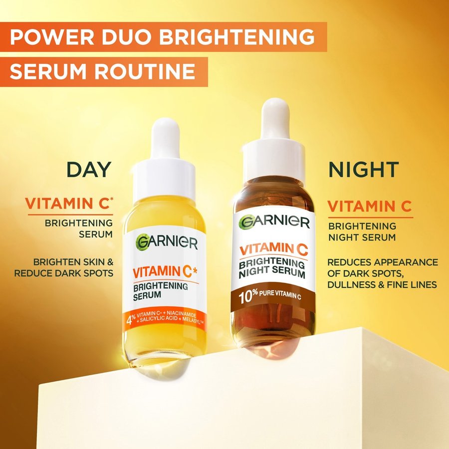 Vitamin C Brightening Night Serum | Skin Active | Garnier UK