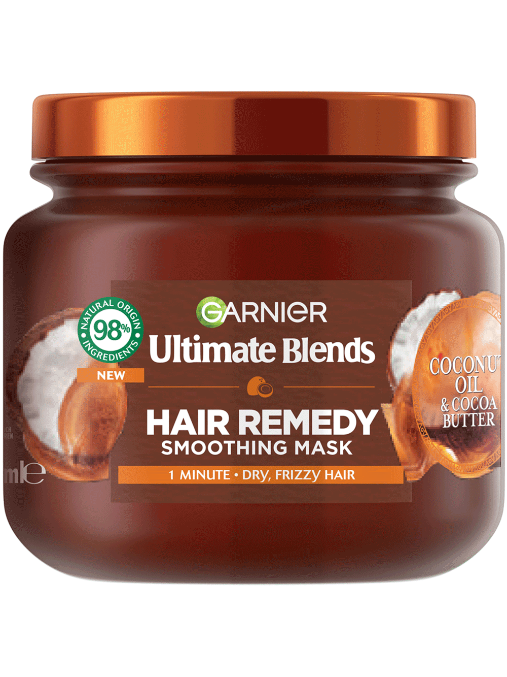 Coconut Oil & Cocoa Butter Smoothing Hair Remedy Mask | Garnier UK