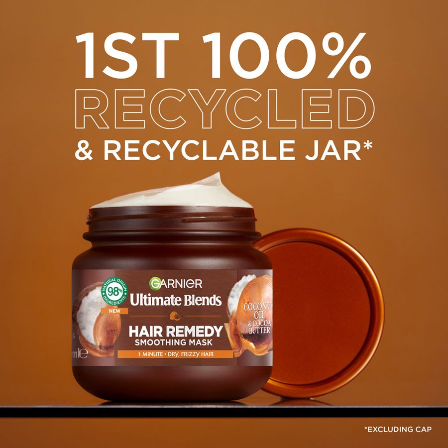 Coconut Oil & Cocoa Butter Smoothing Hair Remedy Mask | Garnier UK
