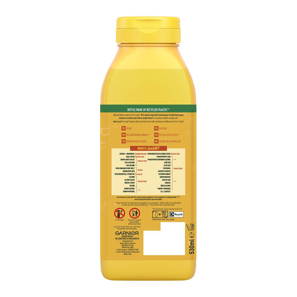 Banana & Coconut Hair Food | Dry Hair Shampoo | Garnier