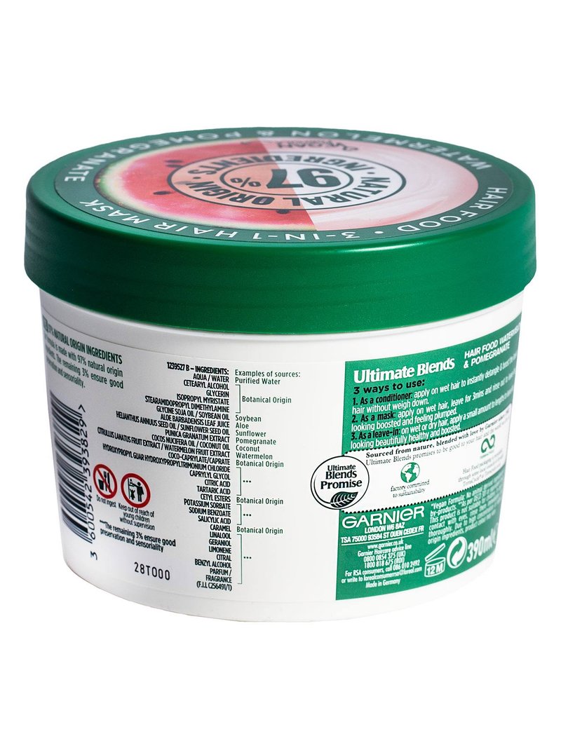 Plumping Hair Food Watermelon 3-in-1 Hair Mask | Garnier