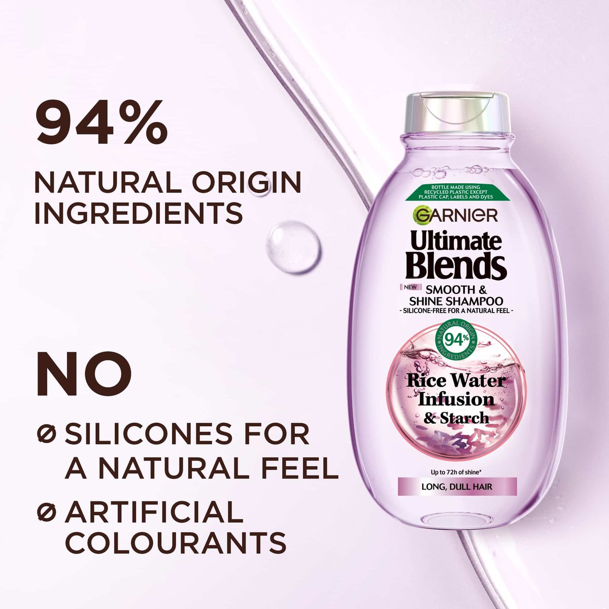 Rice Water Smooth Shampoo | Ultimate Blends | Garnier UK