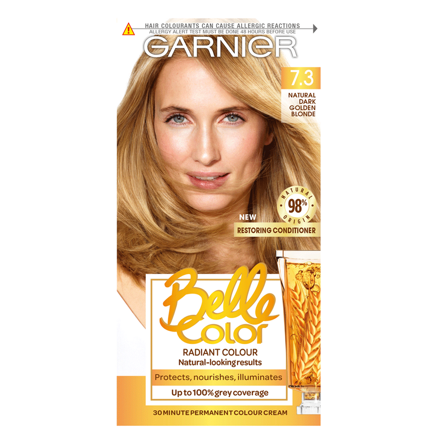 7.3 - Natural Dark Golden Blonde Hair Colour | Belle Color | Garnier