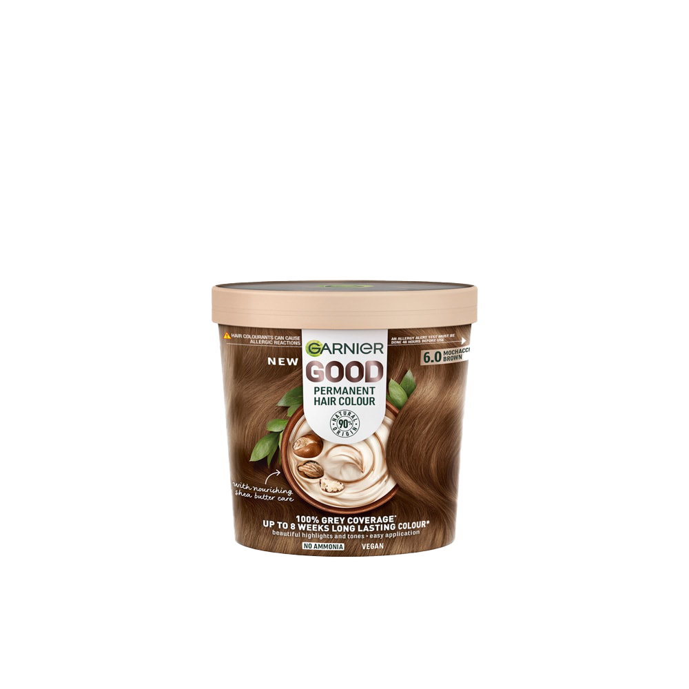 Good Permanent Hair Colour Mask | 6.0 Mochaccino Brown | Garnier UK