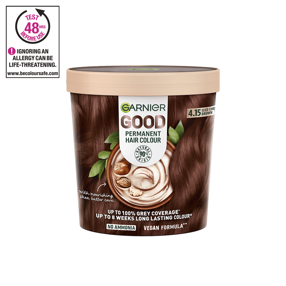 GOOD Permanent Hair Dye, 4.15 Iced Chestnut Brown| GOOD