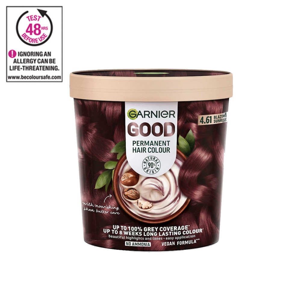 Good Permanent Hair Colour Mask | 4.61 Blazing Sunrise | Garnier UK