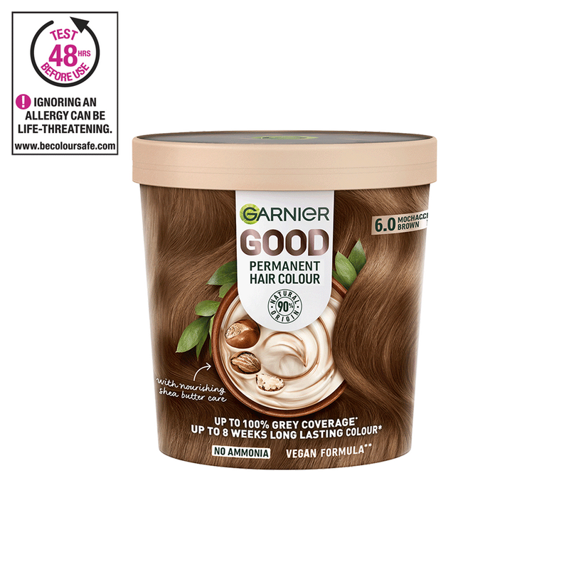 Good Permanent Hair Colour Mask | 6.0 Mochaccino Brown | Garnier UK