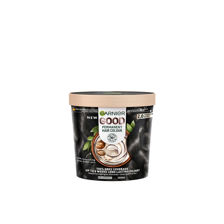 Garnier GOOD Permanent Hair Dye (Shade: 2.0 Truffle Soft Black)