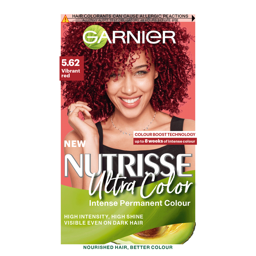 Vibrant Red Permanent Hair Dye | Nutrisse Crème | Garnier UK