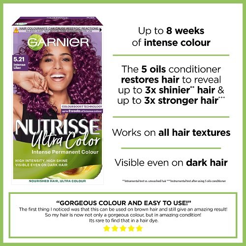 Intense Lilac Permanent Hair Dye | Nutrisse | Garnier UK