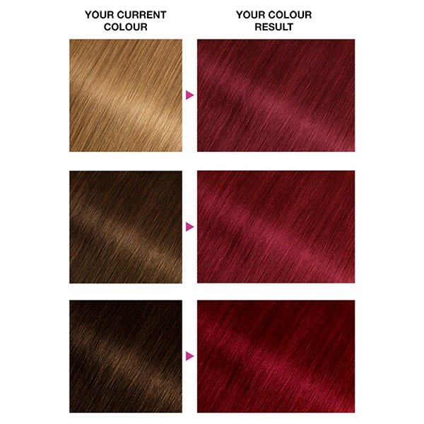 Vivid Garnet Red Permanent Hair Dye | Olia | Garnier UK