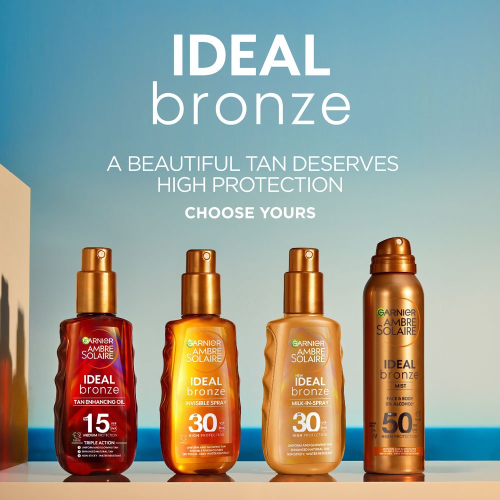 Garnier Ambre Solaire Ideal Bronze SPF30 Protective Oil Spray
