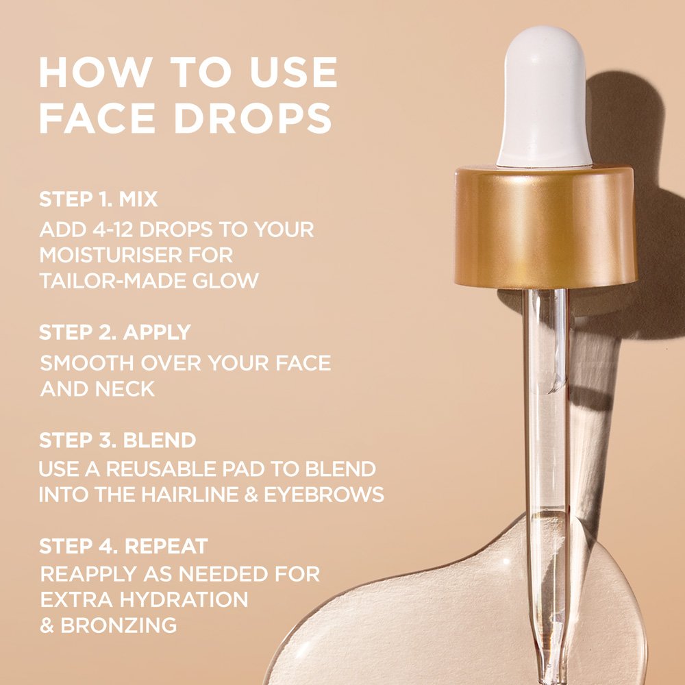 Self-Tan Face Drops| Natural Bronzer | Garnier Ambre Solaire