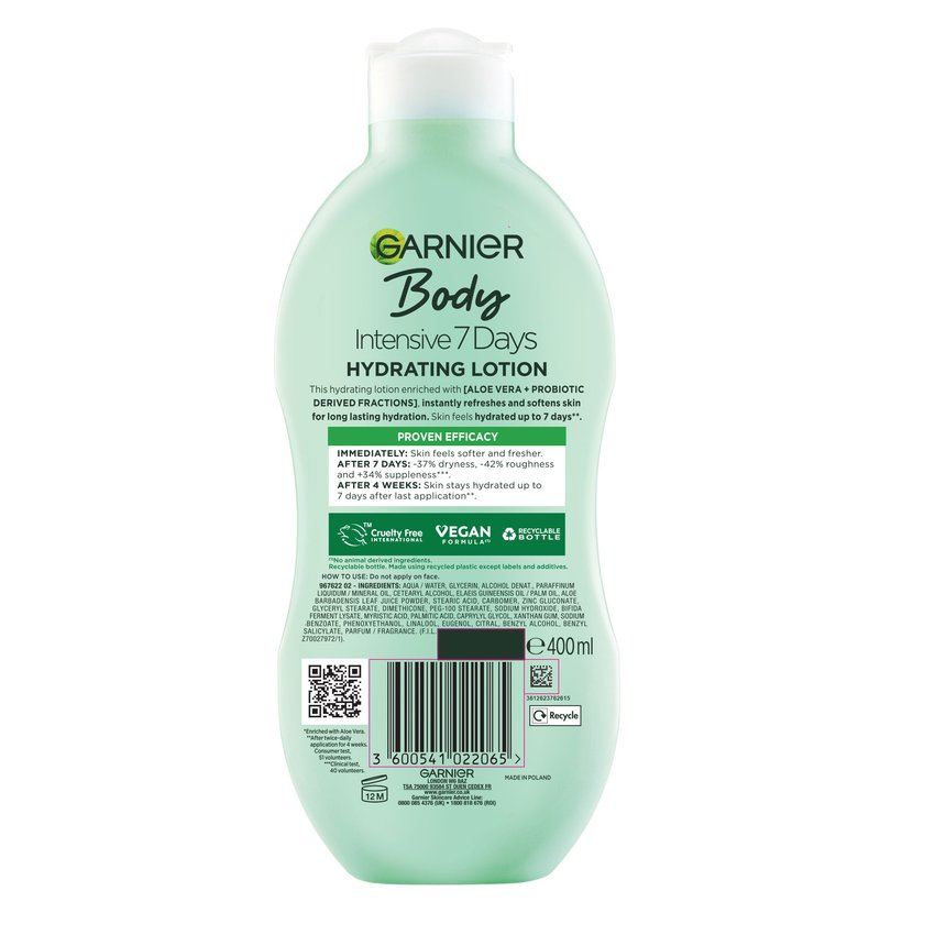 Garnier Intensive 7 Days Aloe Vera Body Lotion | Body Care | Garnier