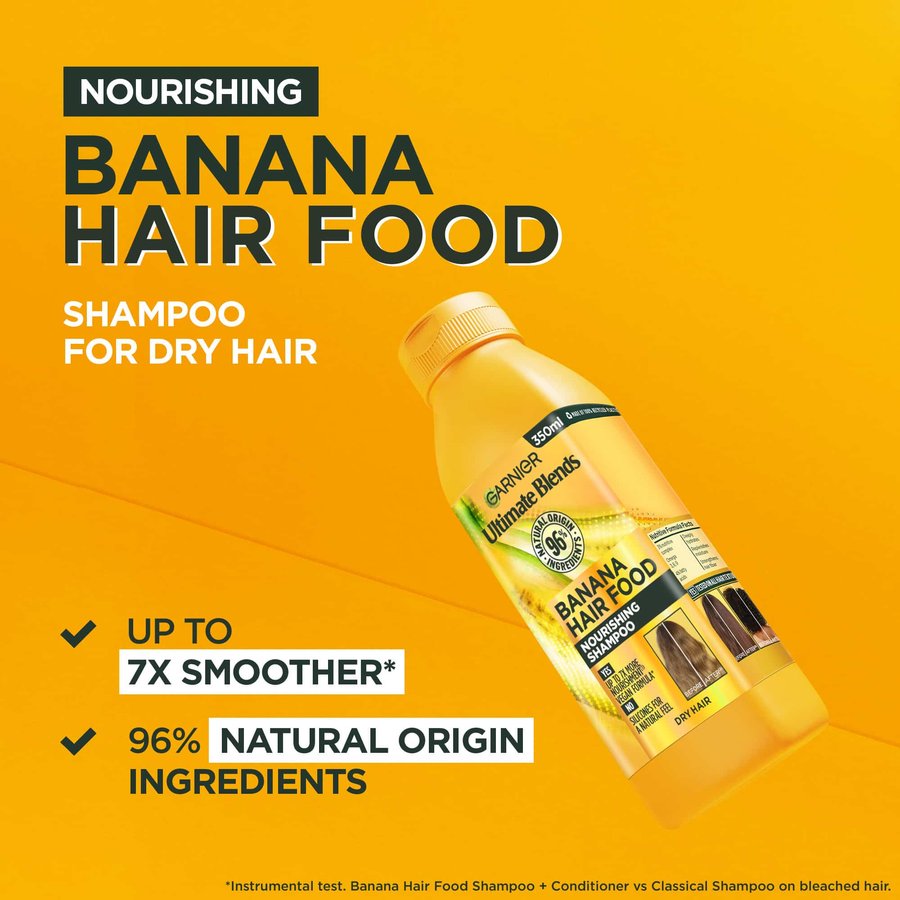Banana & Coconut Hair Food | Dry Hair Shampoo | Garnier