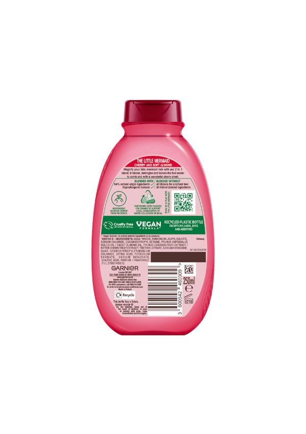 Cherry Kids Shampoo 250ML | Detangling Shampoo | Garnier UK