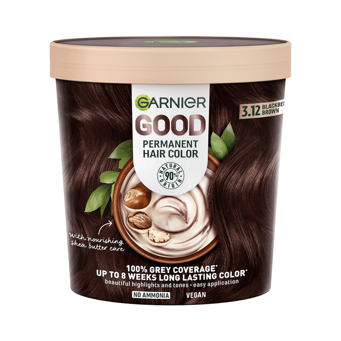 Good Permanent Hair Colour Mask | 3.12 Blackberry Brown | Garnier UK