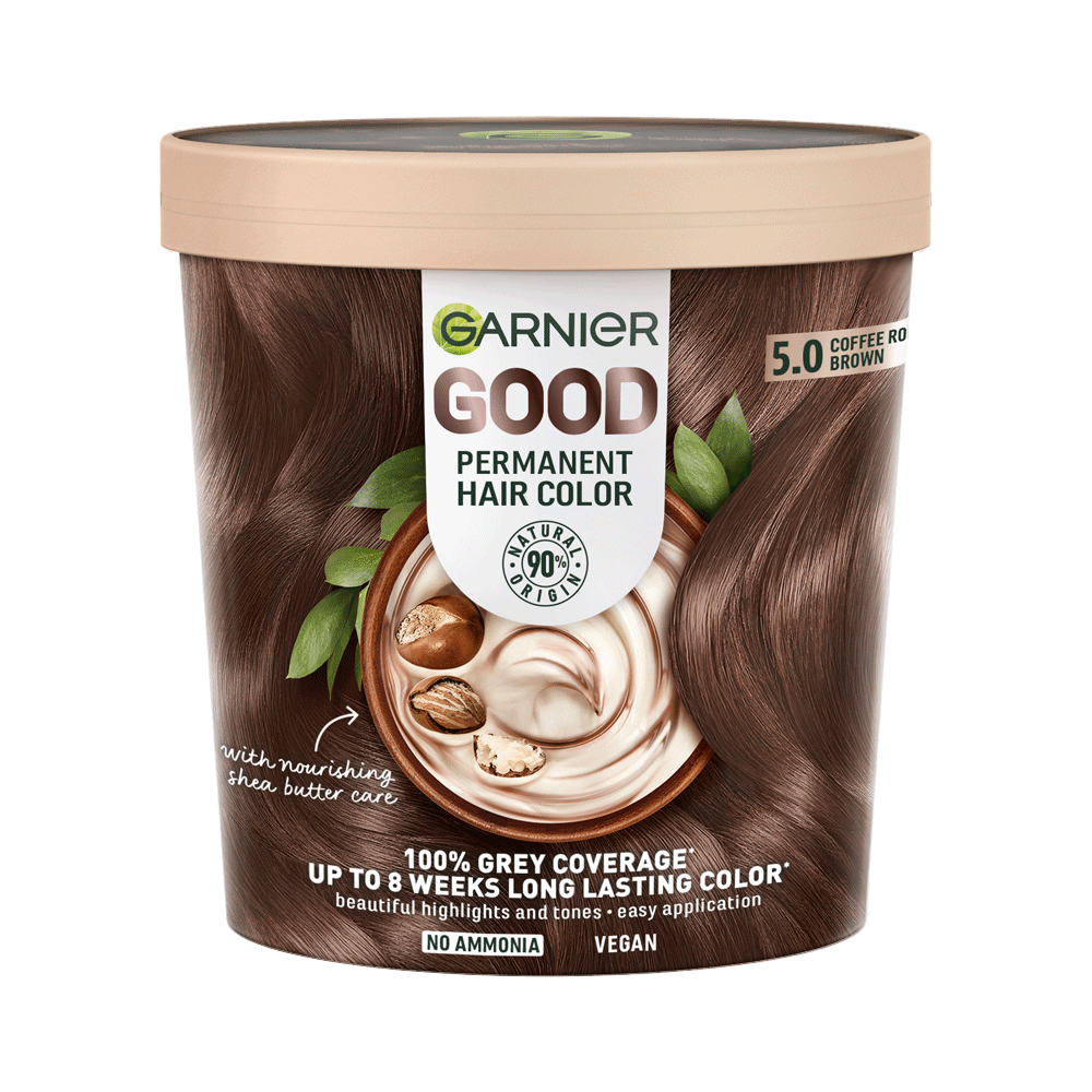Good Permanent Hair Colour Mask | 5.0 Coffee Roast Brown | Garnier UK