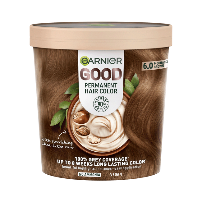 Good Permanent Hair Colour Mask | 6.0 Mochaccino Brown | Garnier UK