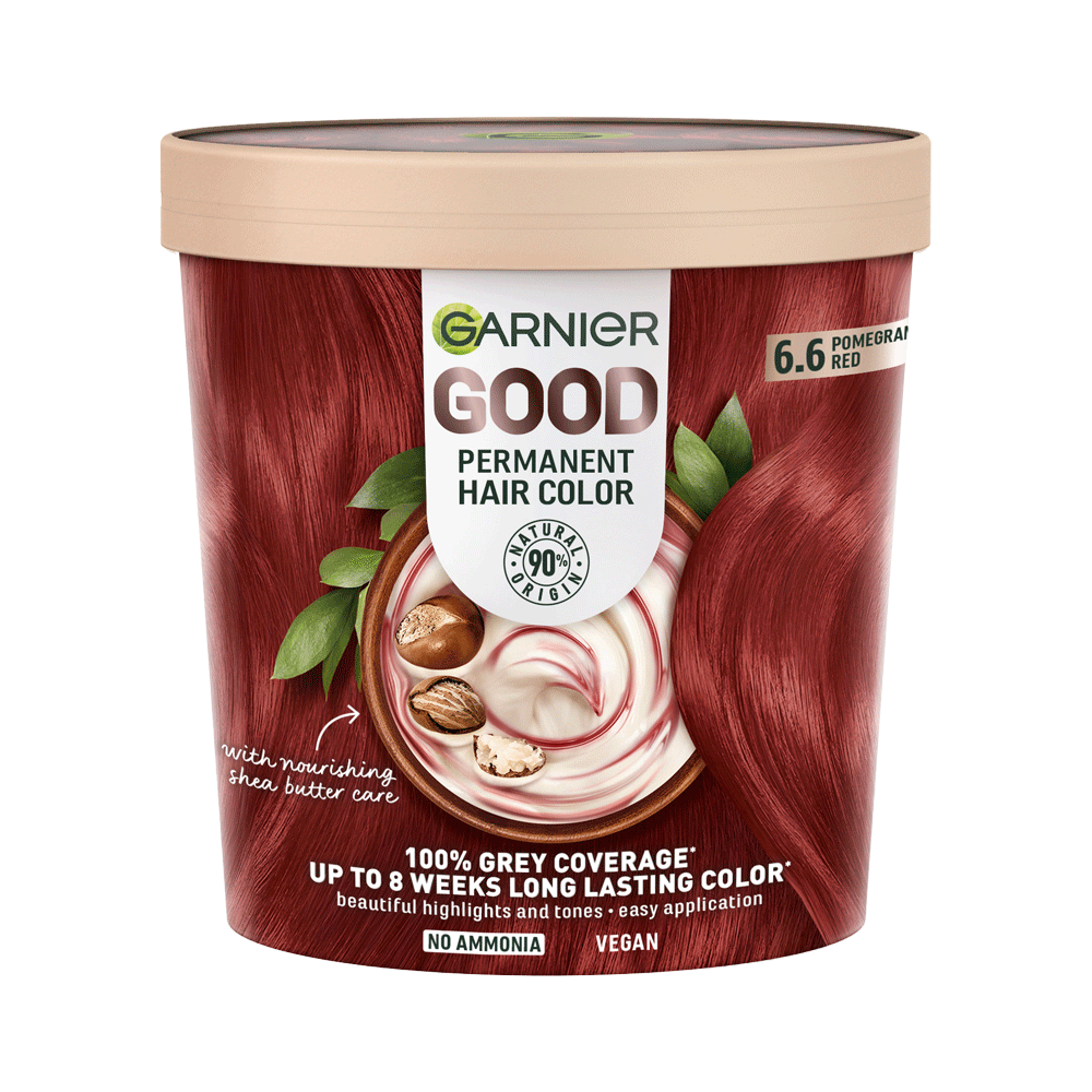 Good Permanent Hair Colour Mask | 6.6 Pomegranate Red | Garnier UK