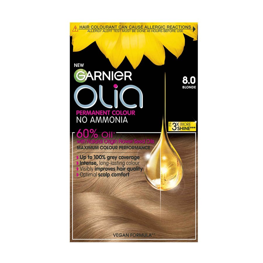 Blonde Permanent at Home Hair Dye 8.0 | Olia | Garnier UK
