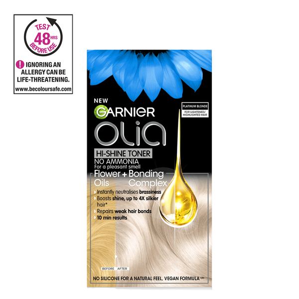 Olia Platinum Blonde Toner for Bleached Hair | Garnier UK