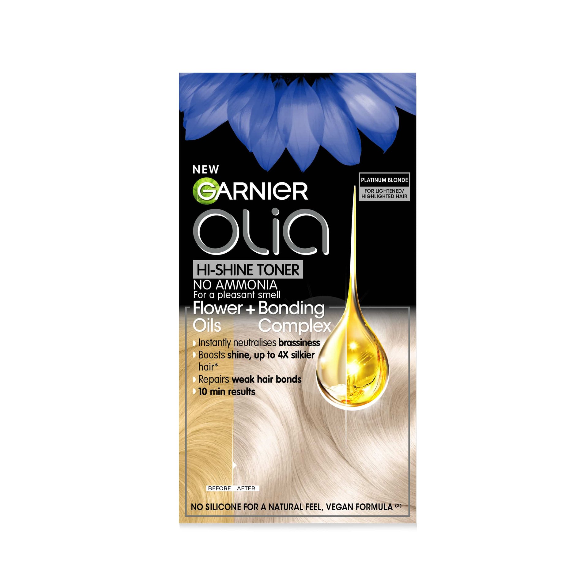 Olia Platinum Blonde Toner for Bleached Hair | Garnier UK