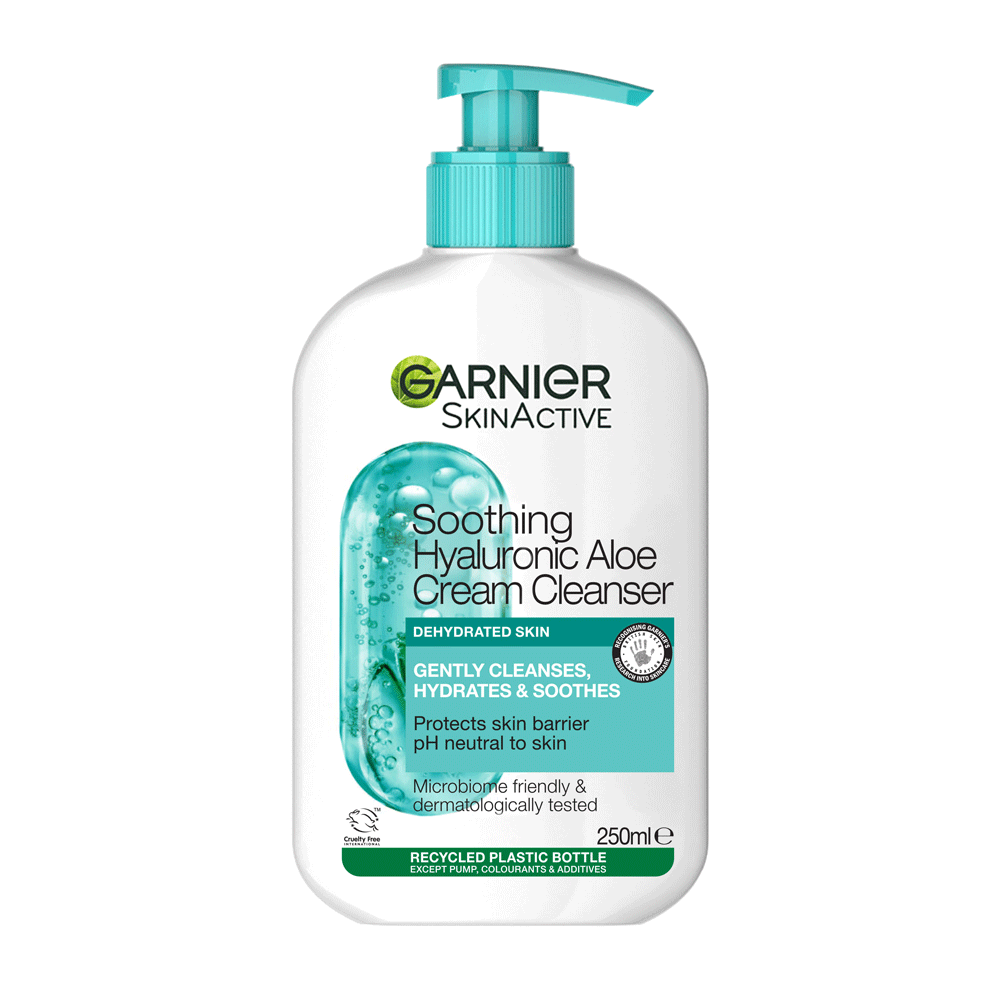 Hyaluronic Aloe Soothing Cream Cleanser 250ML | Garnier UK