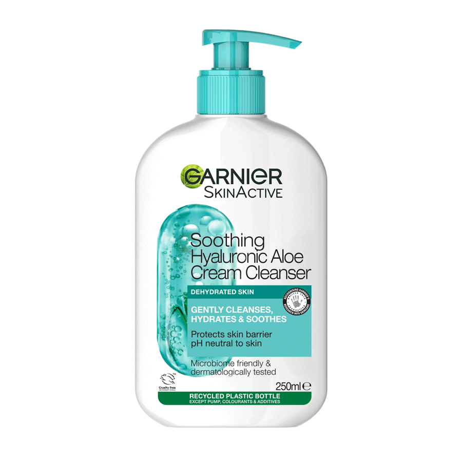 Hyaluronic Aloe Soothing Cream Cleanser 250ML | Garnier UK