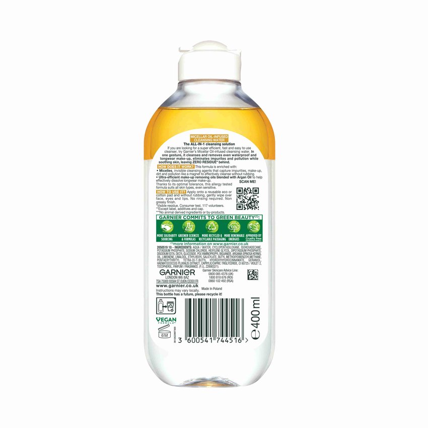 Oil-Infused Micellar Water | Face Cleansing Water | Garnier UK