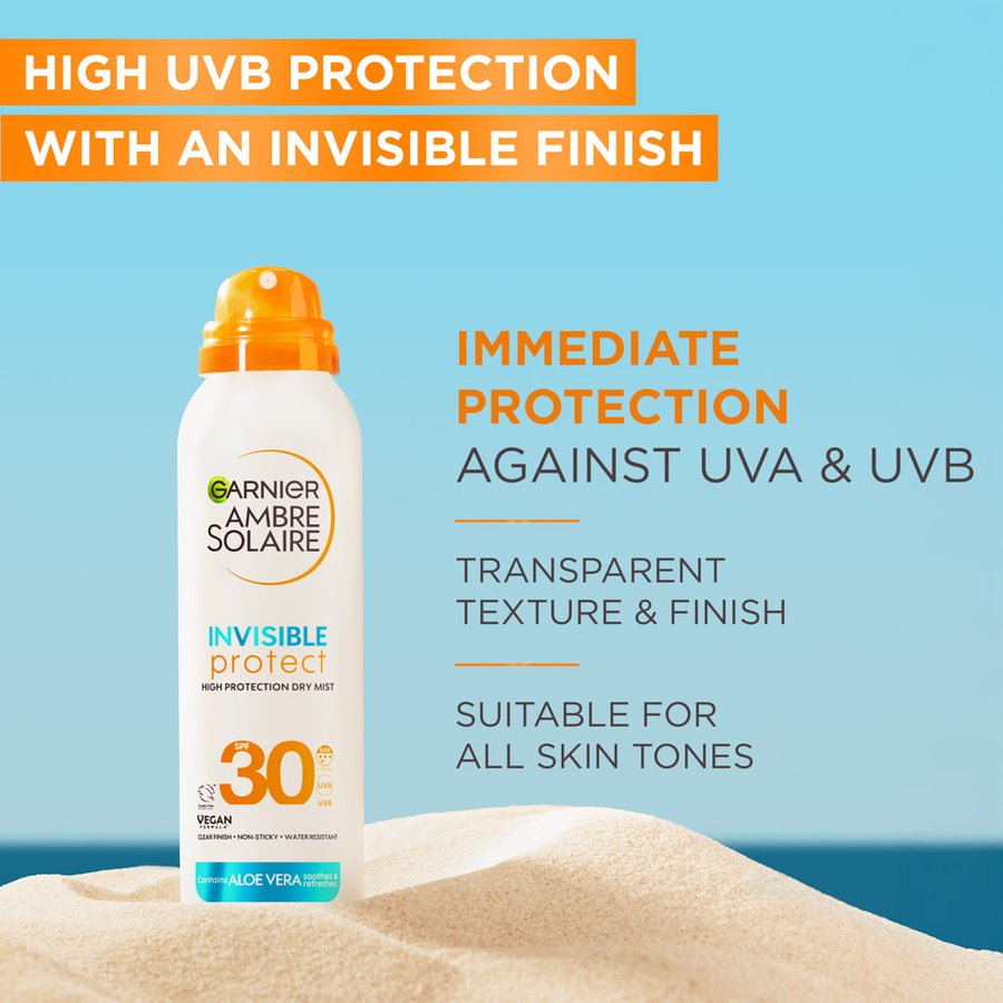 Invisible Protect SPF30 Protection Mist | Ambre Solaire | Garnier