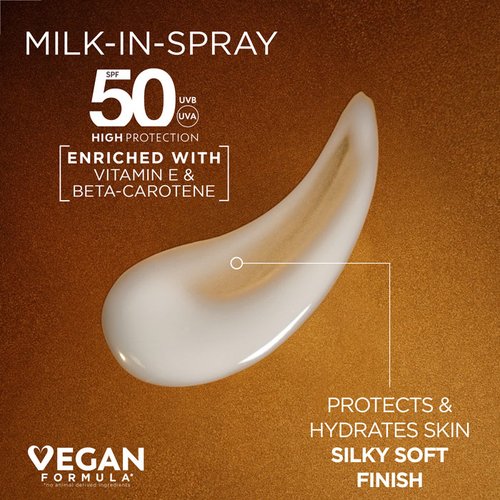 Ambre Solaire Ideal Bronze SPF50 Milk-in-Spray | Garnier UK